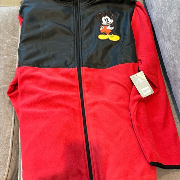 Disney | Jackets & Coats | Mens Mickey Fleece Zip Jacket | Poshmark